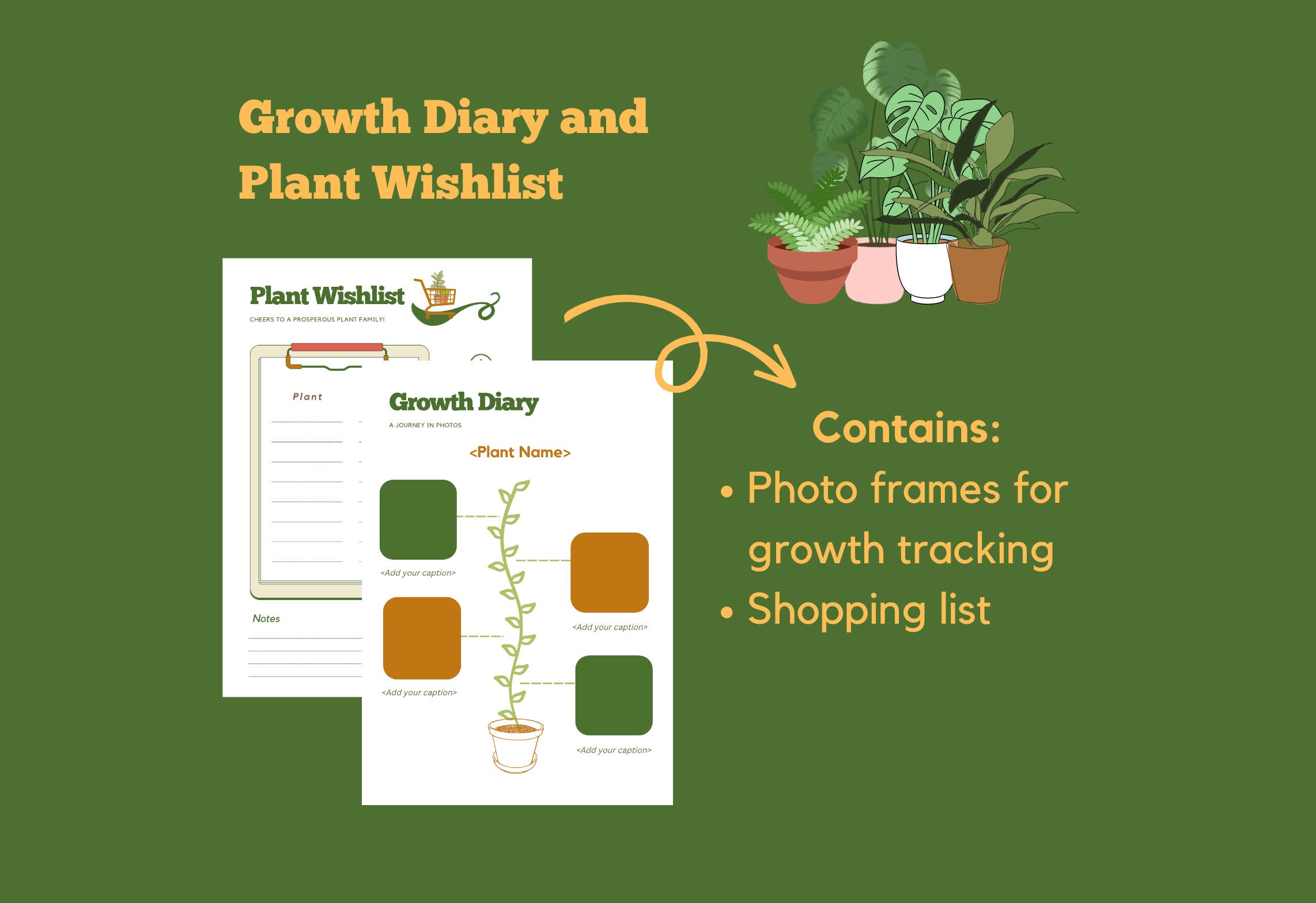 Indoor Plants Care Planner A4 Printable, Digital Plant Care Journal ...