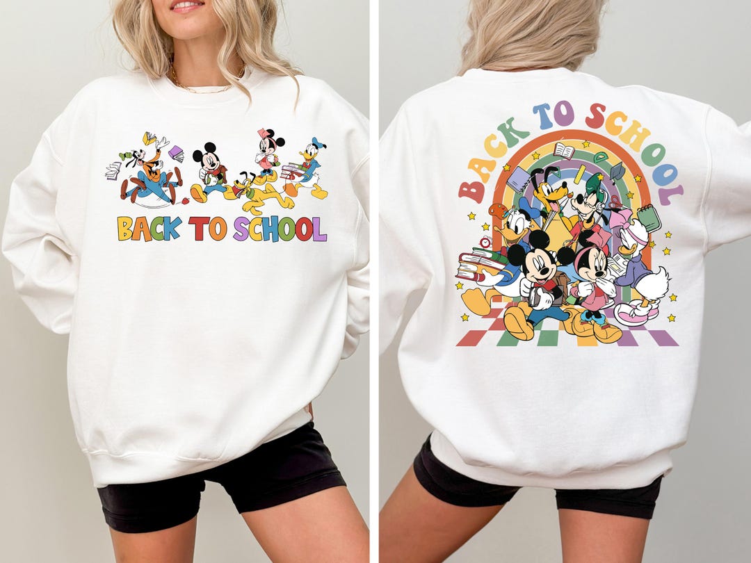 Disney Back to School Shirt, Mickey & Friends School Sweatshirt, Disney ...
