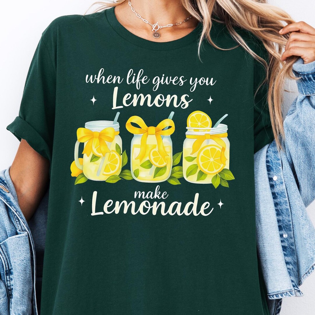 When Life Gives You Lemons Make Lemonade Shirt, Coquette Lemonade T ...