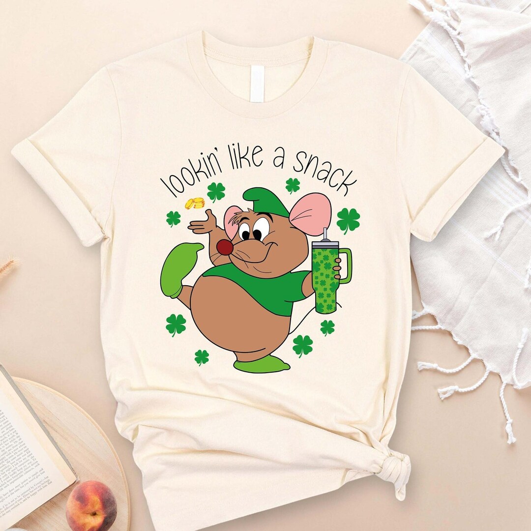 St Patrick's Day Gus Gus Shirt, Looking Like A Snack Shirt, Disney ...