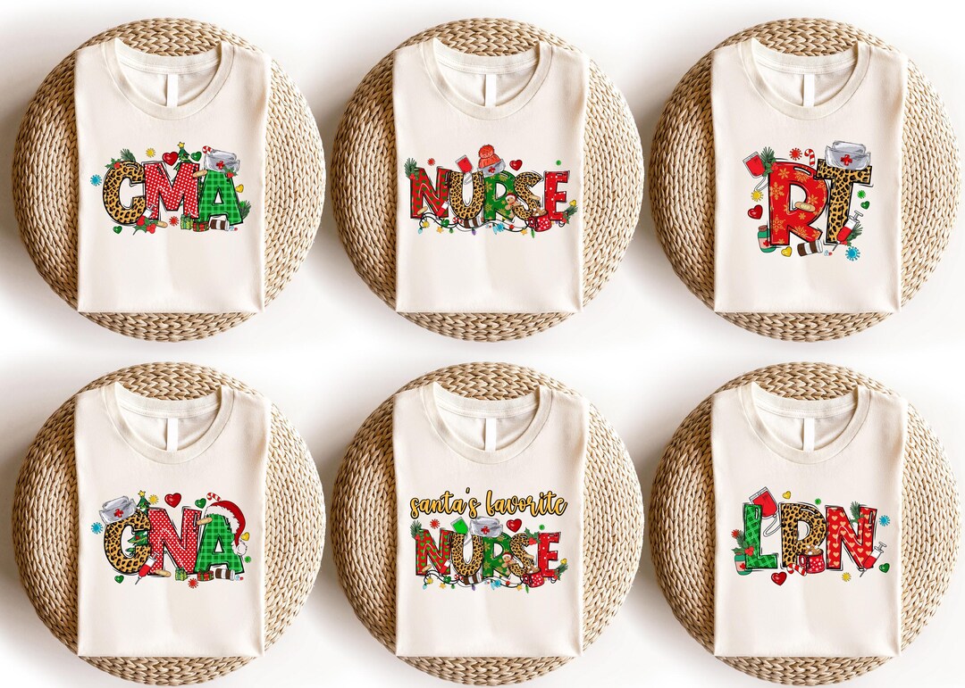 Christmas Nurse Shirt, Nursing School Christmas Tee, Nurse Holiday ...