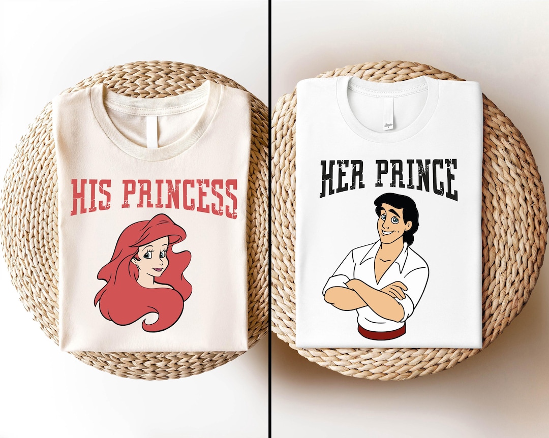 Disney Her Prince and His Princess Shirt, Disney Honeymoon Matching ...