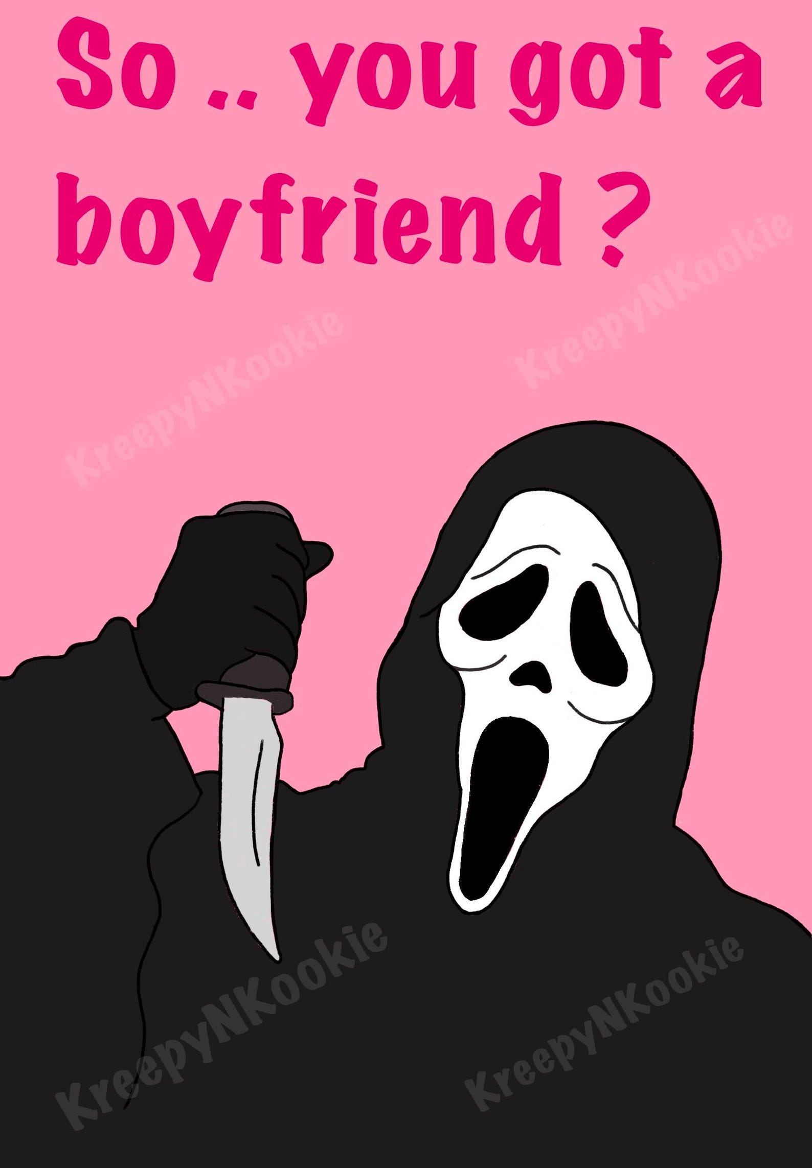 Ghost Face Print - Etsy