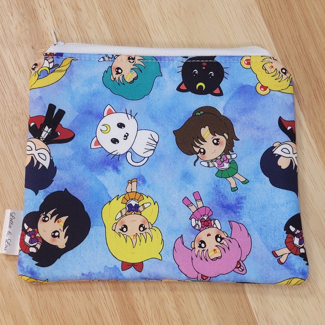 Zipper Pouch Purse Bag in Sailor Moon Anime Manga Fabric - Etsy