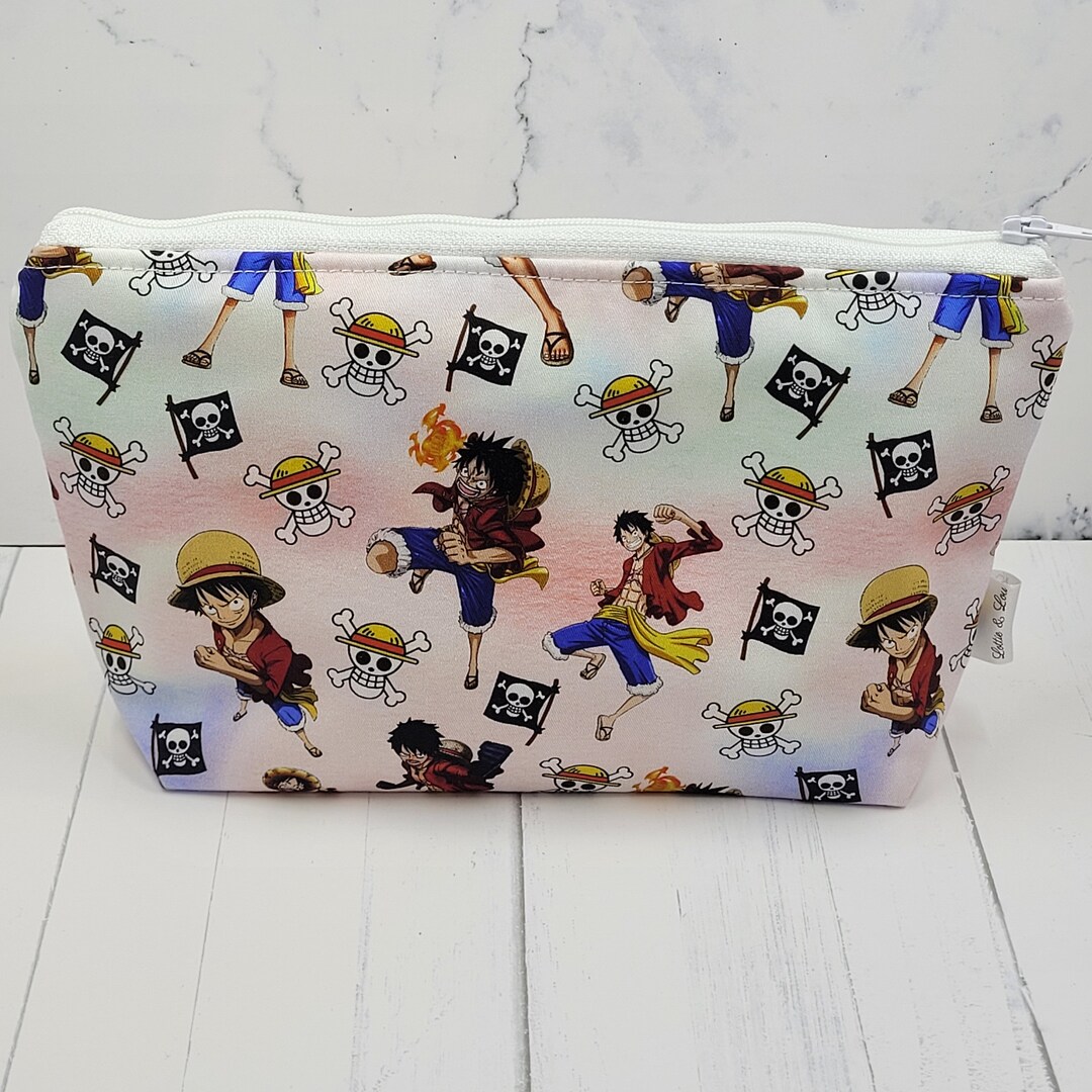 Zipper Pouch Bag in One Piece Luffy Anime Pirate King Fabric - Etsy