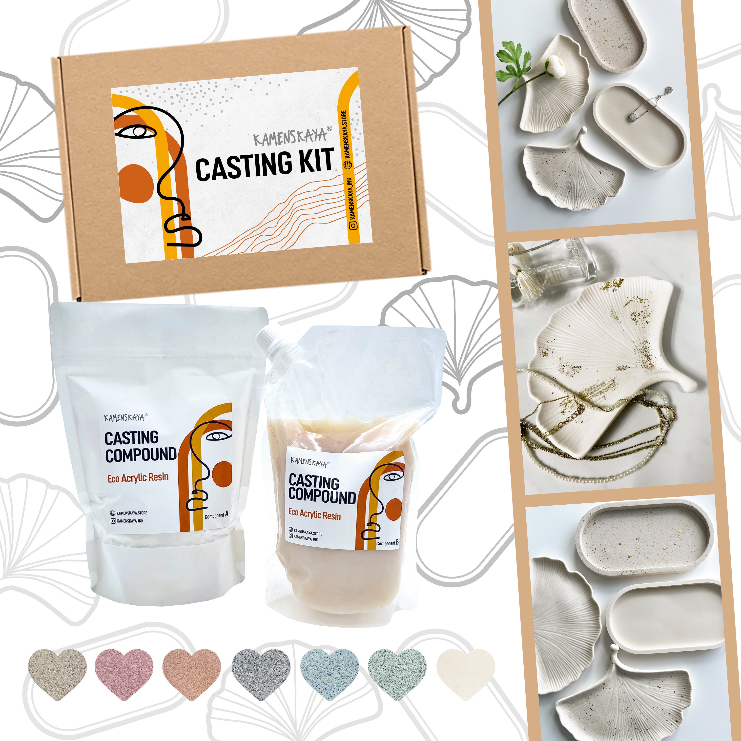 CASTING KIT decor-2. Art Kit for Adults. Kit for Beginners - Etsy
