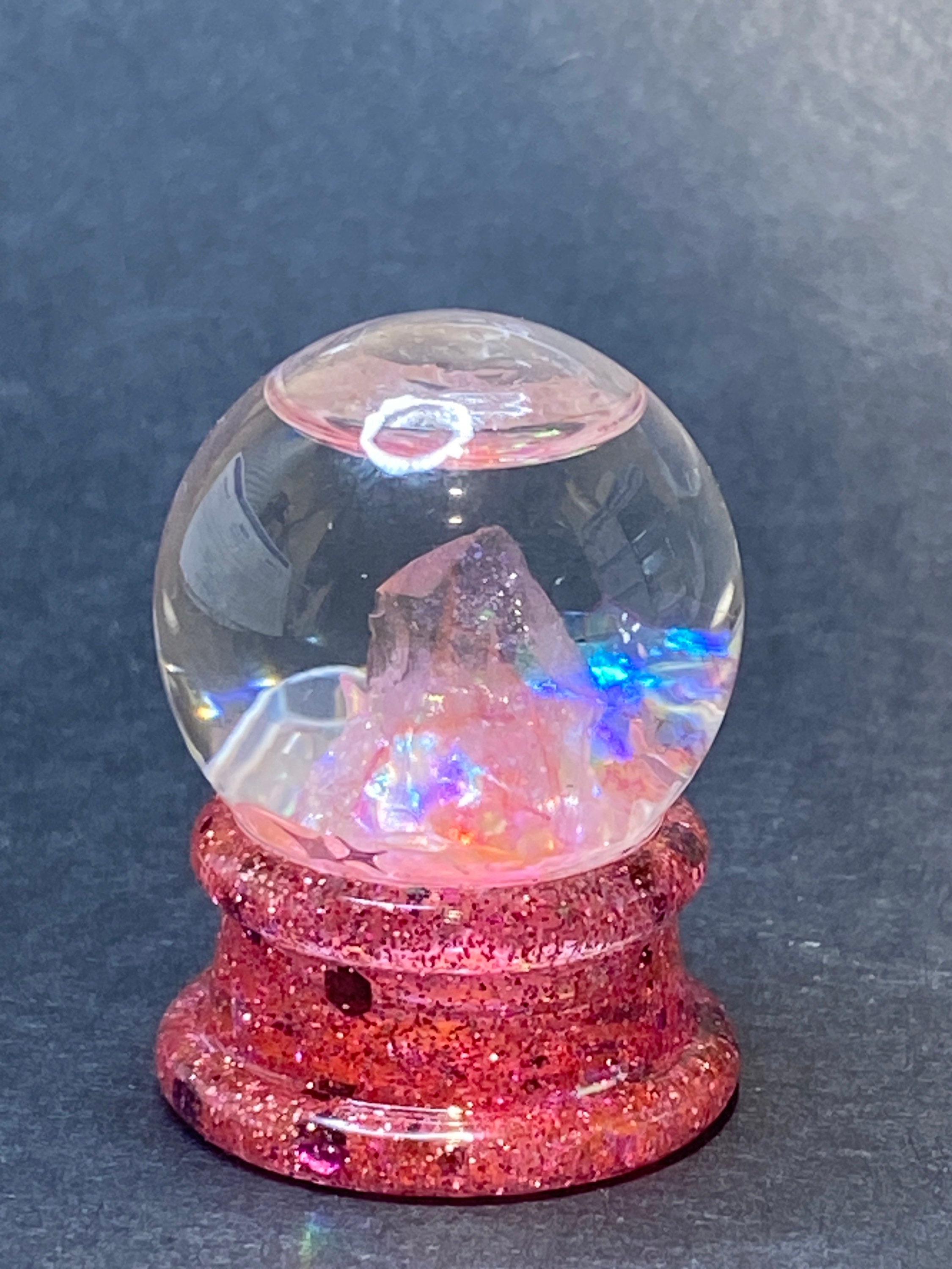 Handmade Miniature Crystal Snow Globe With Stars Gazing Ball 1.5 H - Etsy