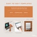Ampersand Wedding Menu Template, Printable Wedding Menu Cards, Minimal ...