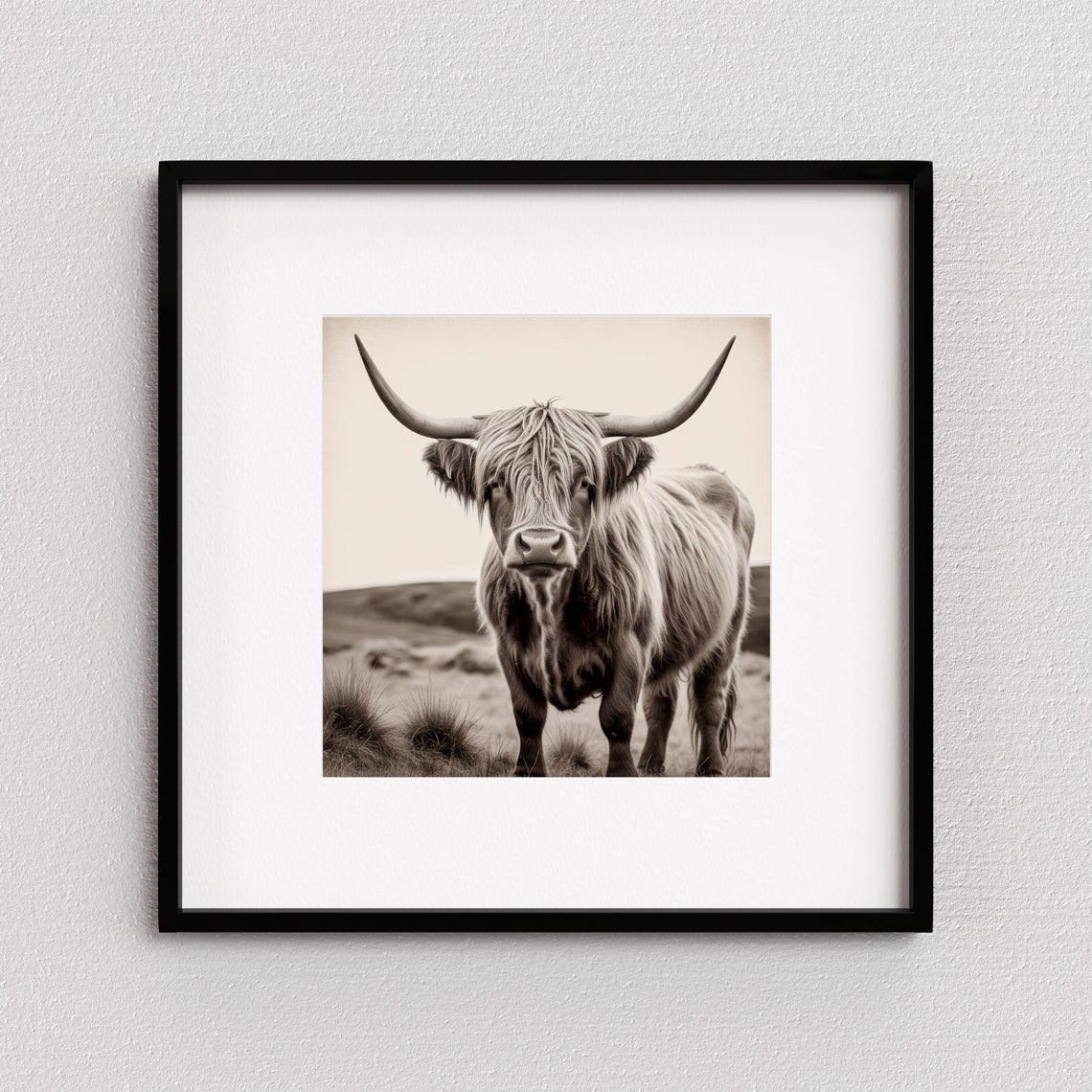 Highland Cow Print, Instant Download, Cow Wall Art, Highland Cow Home ...