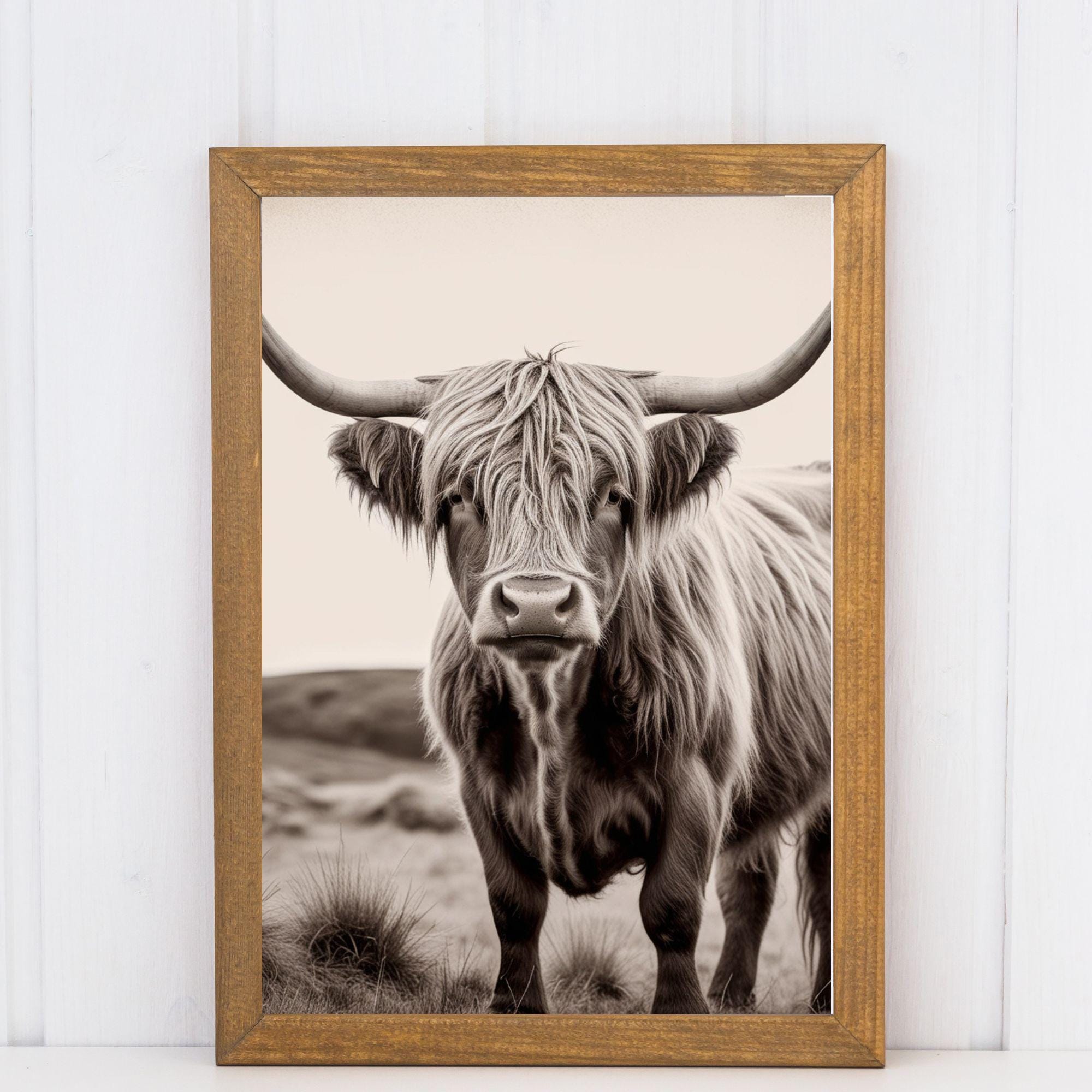 Highland Cow Print, Instant Download, Cow Wall Art, Highland Cow Home ...