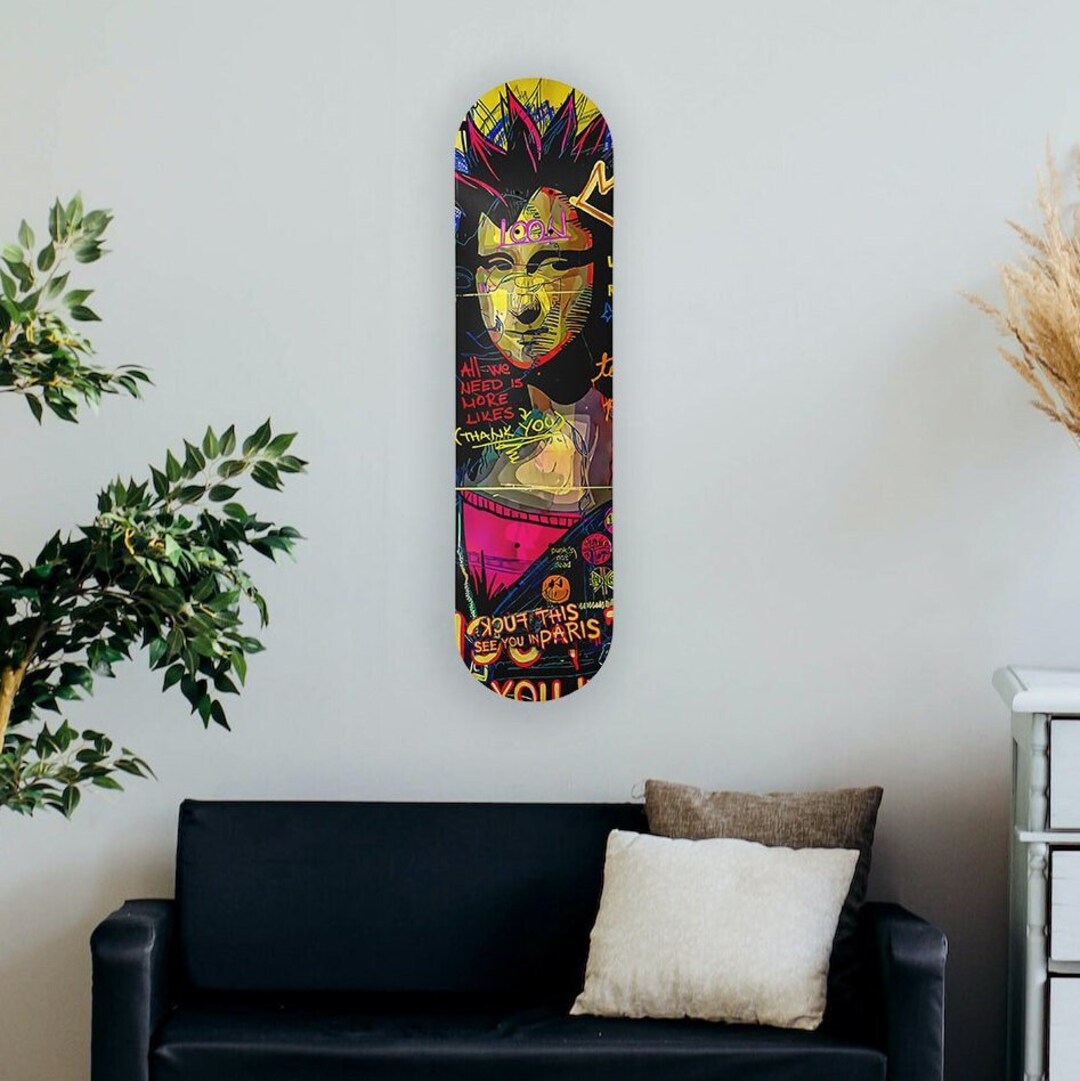 Pop Art Portrait Skateboard Deck Wall Art Wall Hanged Room - Etsy Australia