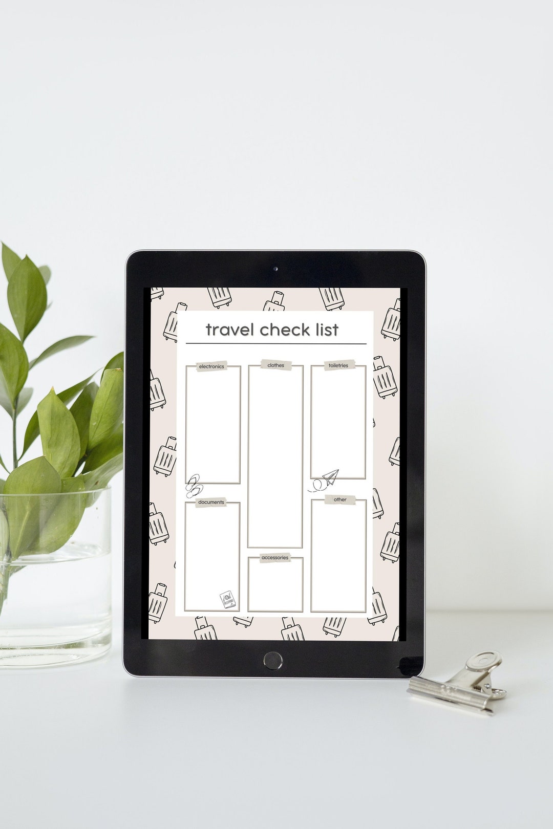 Print Out / Printable Travel Check List, Packing List, Digital Travel ...