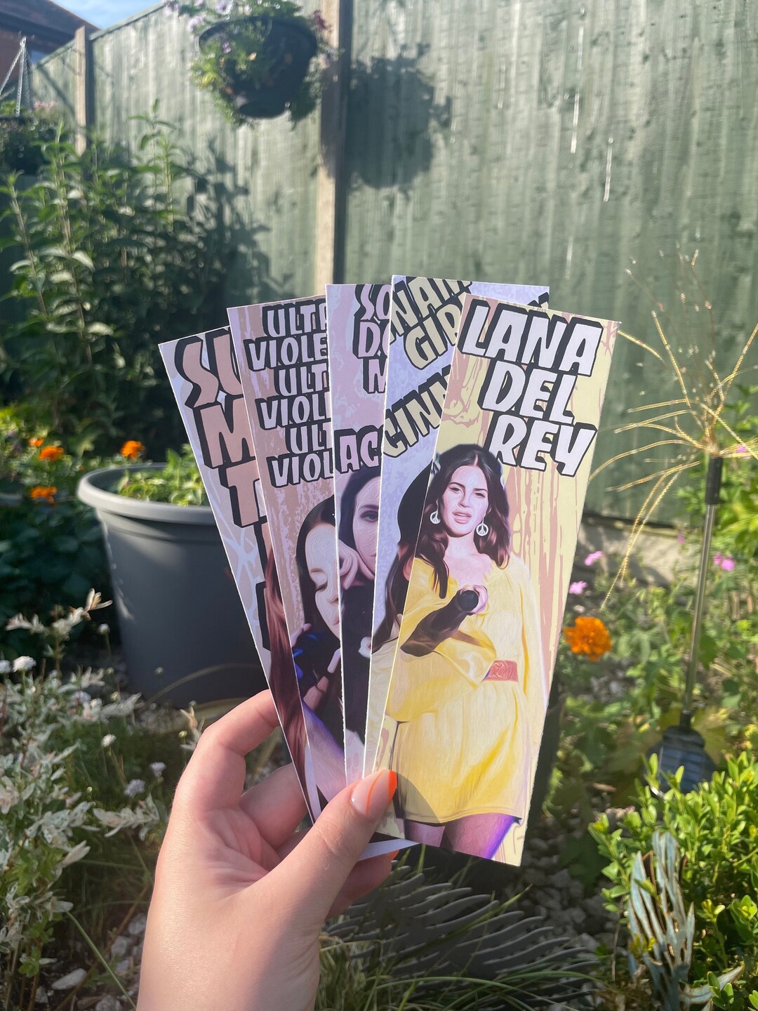 Lana Del Rey Bookmark Prints Set of 5 Lana Del Rey Collage - Etsy