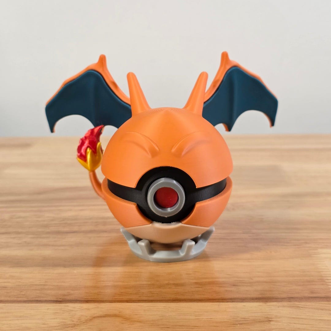 Charizard Poke Ball | 3D Printed Display Ball - Etsy UK