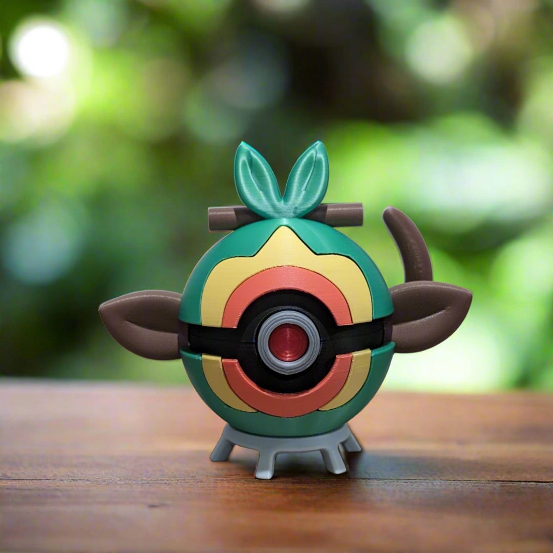 Grookey Themed Pokeball - Etsy