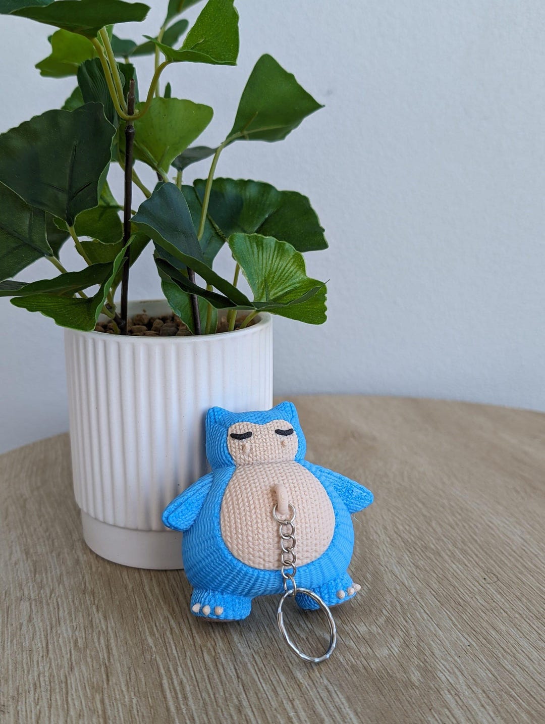 Snorlax Crochet Keychain - Etsy