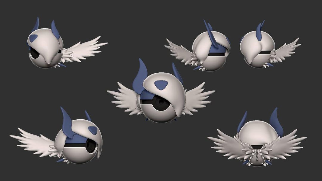 Absol (mega) Poke Ball | 3D Printed Display Ball - Etsy