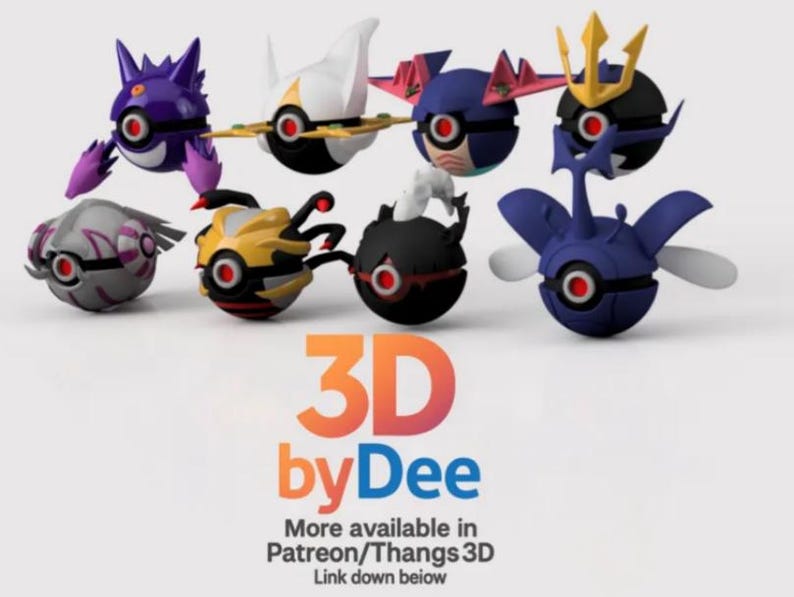 Exeggcute Poke Ball | 3D Printed Display Ball - Etsy