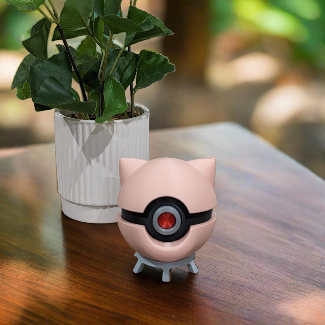 Mew Themed Pokeball - Etsy