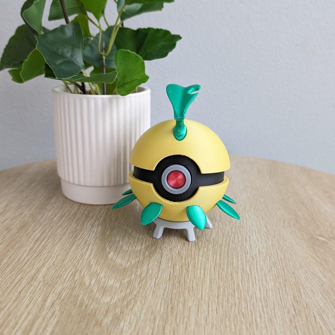 Bayleef Poke Ball | 3D Printed Display Ball - Etsy