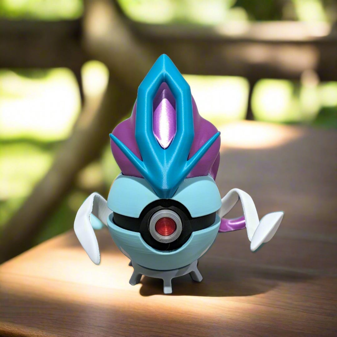 Suicune Poke Ball | 3D Printed Display Ball - Etsy