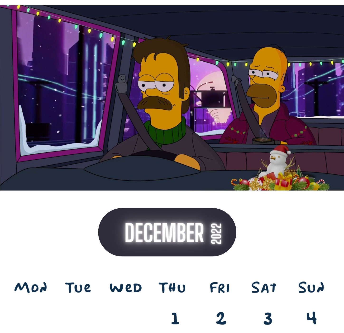 Digital Simpsons 2022-2023 Wall Poster Calendar - Etsy