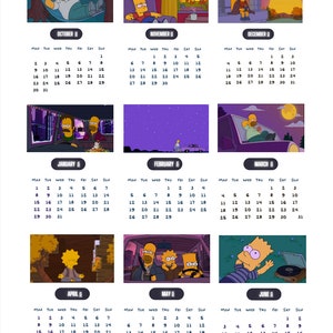 Digital Simpsons Planner + Calendar 2023-2024 - Etsy