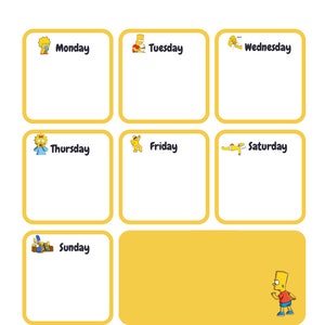 Digital Simpsons Planner + Calendar 2023-2024 - Etsy
