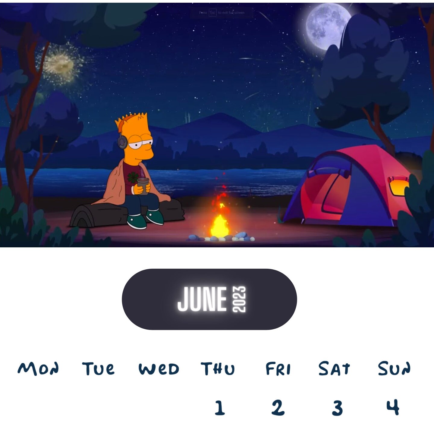 Digital Simpsons 2022-2023 Wall Poster Calendar - Etsy