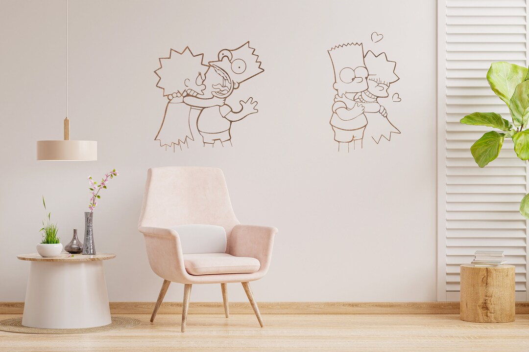 Simpsons SVG Laser Cut File, Bart, Lisa Download Digital File - Jpg ...