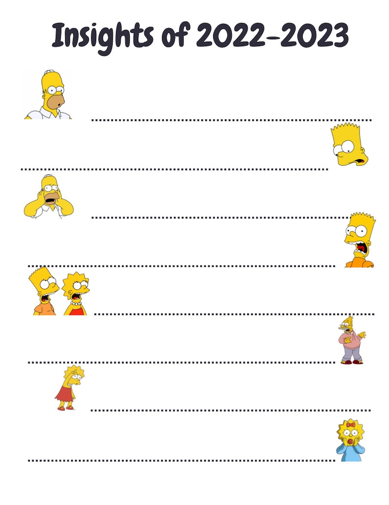 Digital Simpsons Planner + Calendar 2023-2024 - Etsy