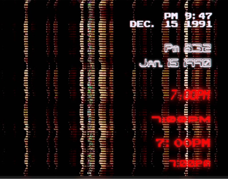 61 VHS PACK - VHS Overlays, Time Stamp Psd Template, Digital Clock Psd ...