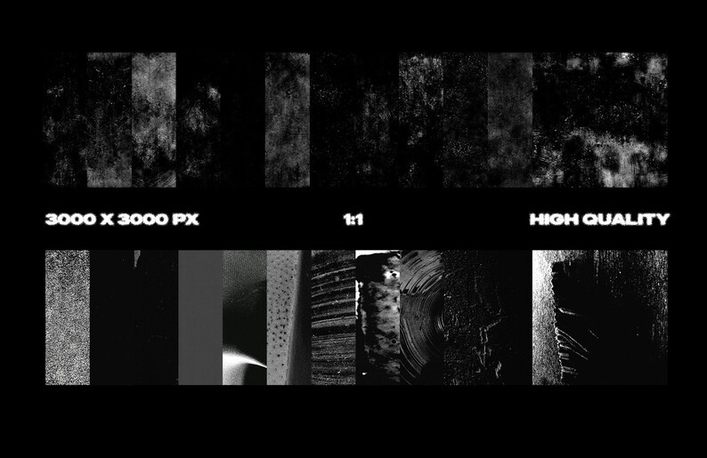 65 BLACK TEXTURE PACK, Digital Scan Textures, Textured Backgrounds ...