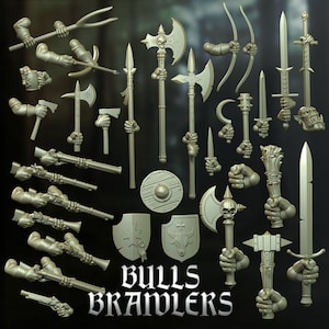 Bulls Brawlers - Punga Miniatures - Etsy