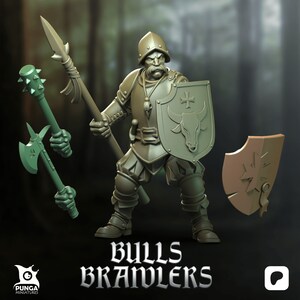 Bulls Brawlers - Punga Miniatures - Etsy