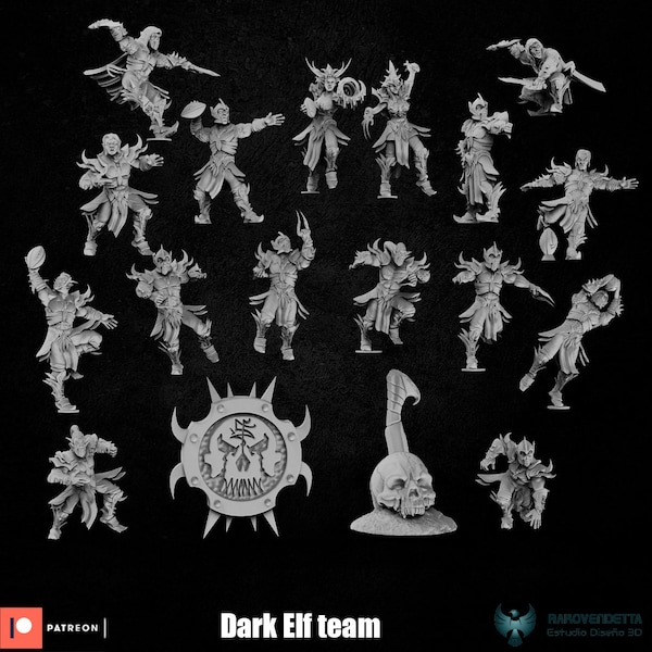Blood Bowl Dark Elf - Etsy