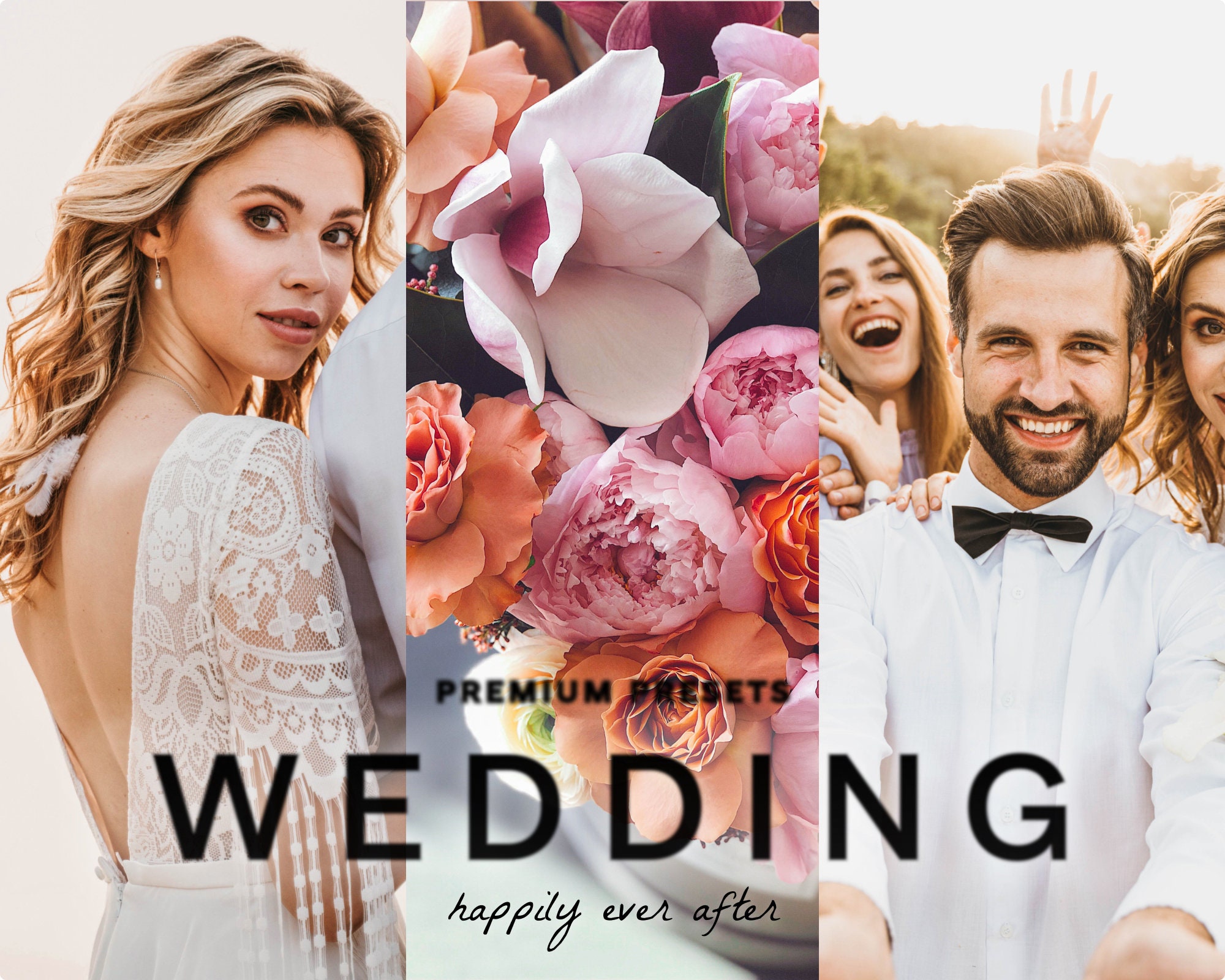 150 Wedding Presets Lightroom Presets, Desktop Presets, Natural Presets ...