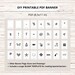 Swallowtail Printable Banner, A-Z, Numbers, Icons (PDF Print) - Etsy