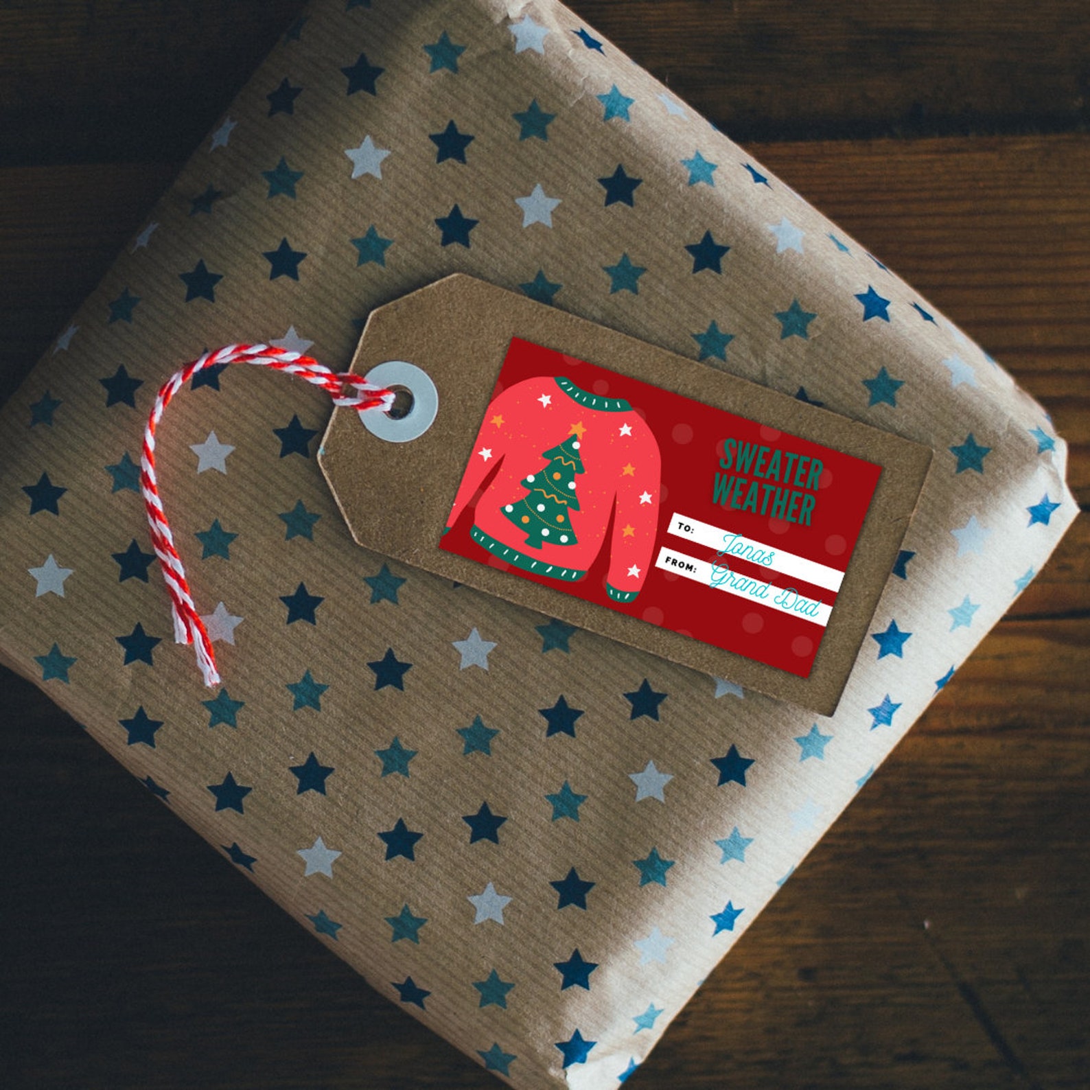 Printable Christmas Gift Tags Printable Tags Instant - Etsy