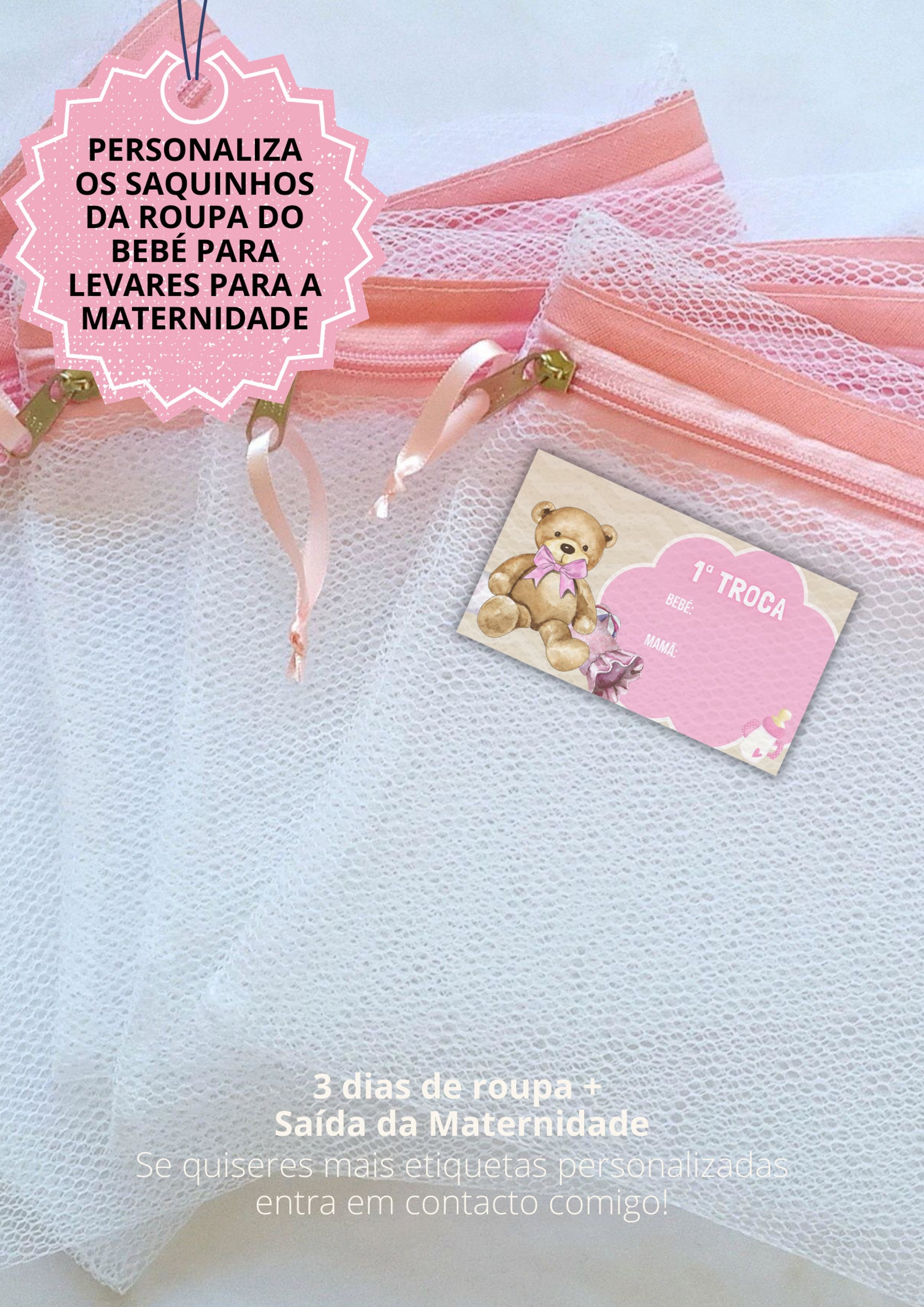 Baby Clothes Labels for Hospital Bag, Teddy Bear Design - Etsy