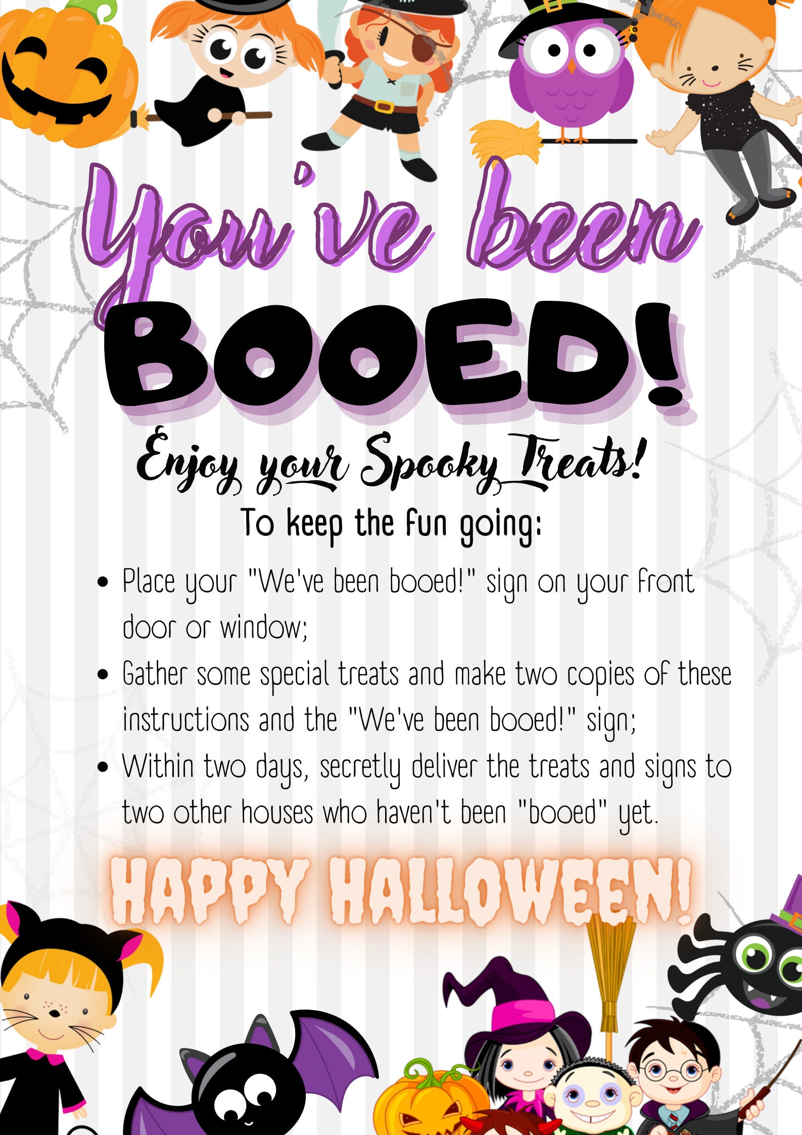 You've Been Booed, Booed Game, We've Been Booed, You've Been Booed ...