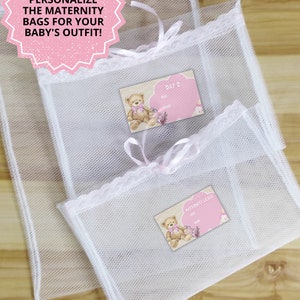Hospital Bag Tag Organisers, Baby Outfit, Maternity Tags Organisers ...