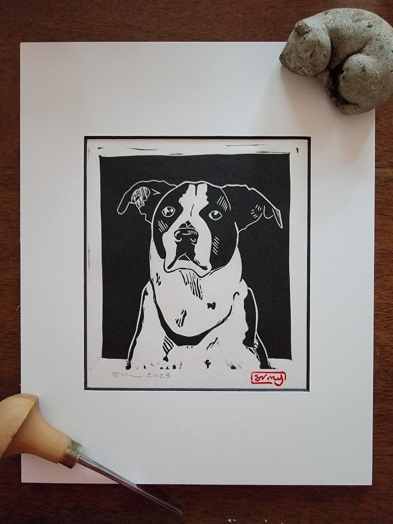 Original Linocut Print - Lulu Creepin - Etsy