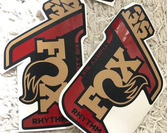 Fox 36 Rhythm Fork Decals - Etsy