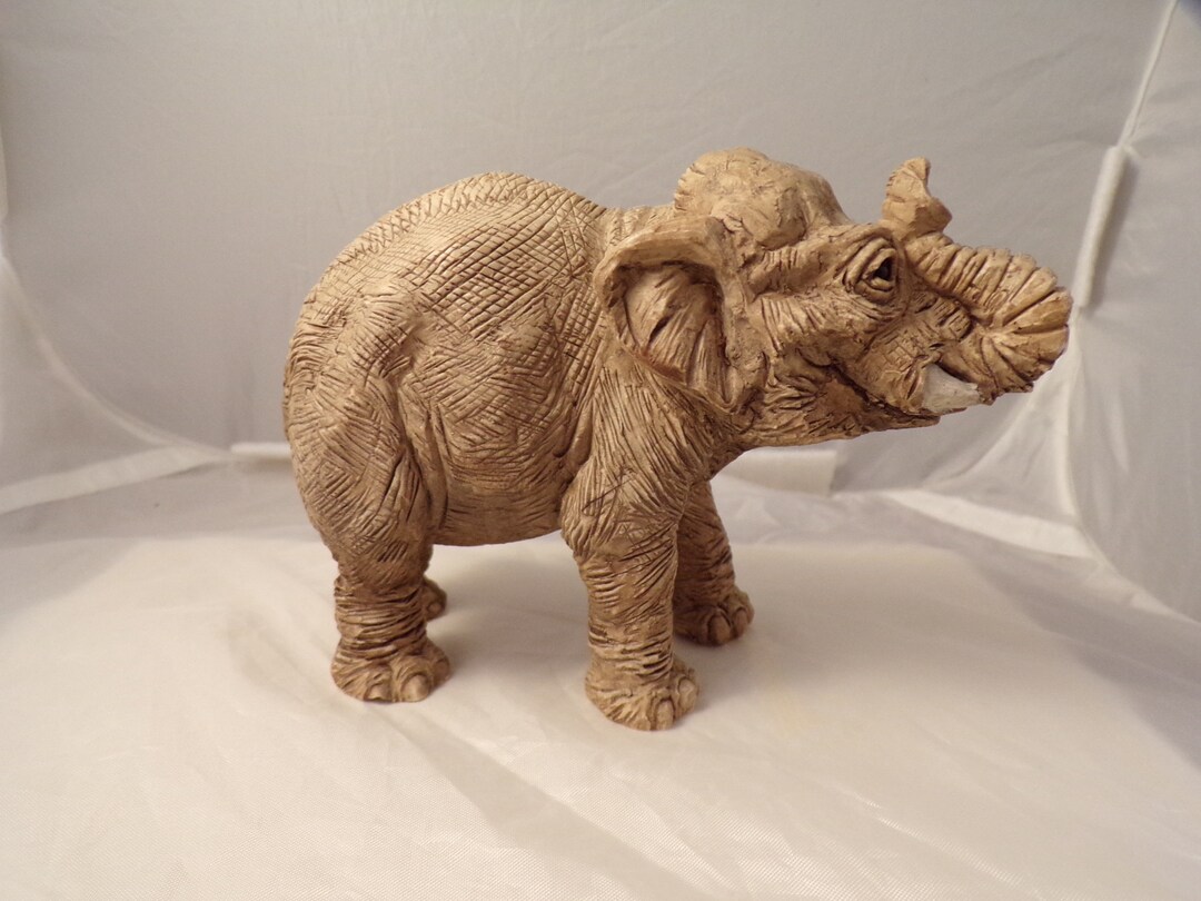 Stone Critters Asian Elephant Figurine - Etsy