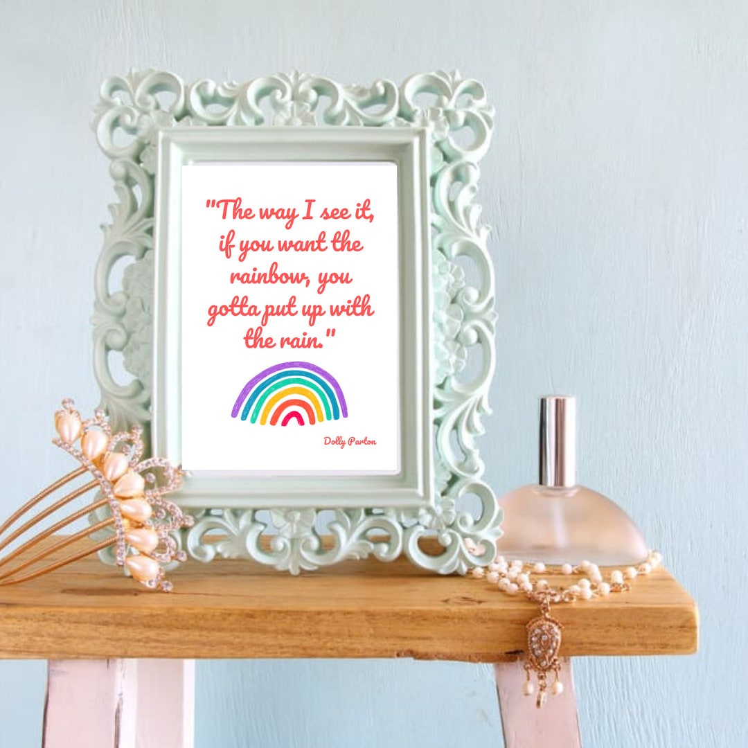 A4 Dolly Parton Quote Print DIGITAL DOWNLOAD - Etsy