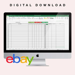 Ebay Profit Tracker | Excel Bookkeeping Accounting Spreadsheet | Small ...