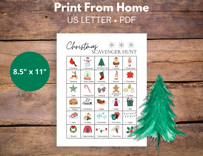 Christmas Scavenger Hunt - Etsy
