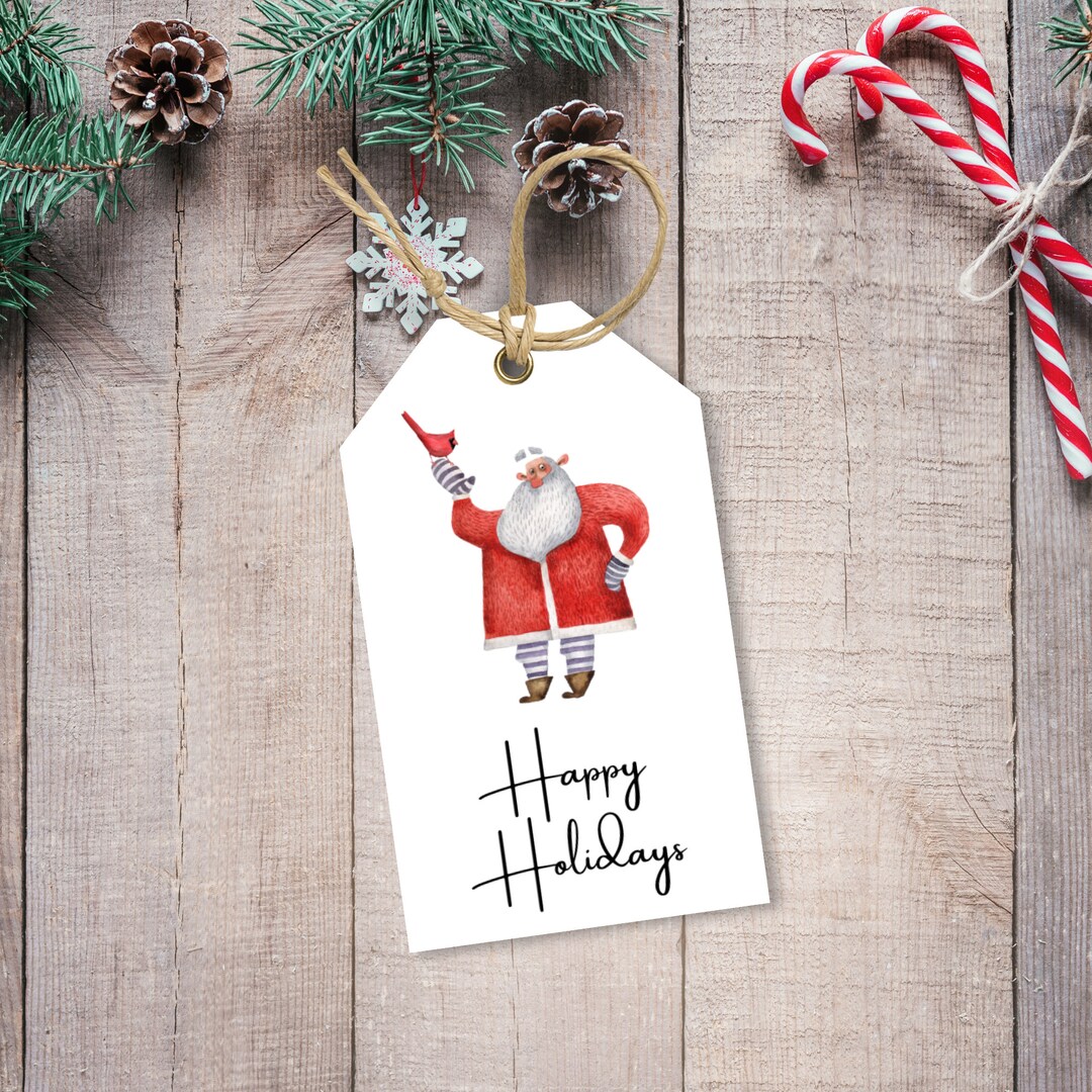 Santa Gift Tags / Printable Christmas Tags - Etsy