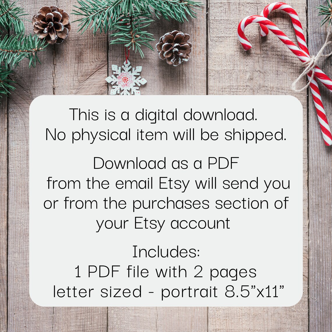 Santa Gift Tags / Printable Christmas Tags - Etsy